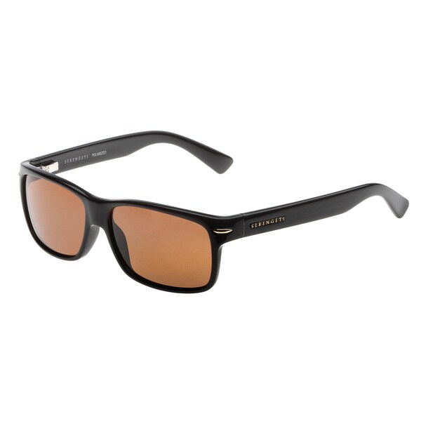 Serengeti 'Fontana' Men's Black Polarized Driver's Lens Sunglasses ...