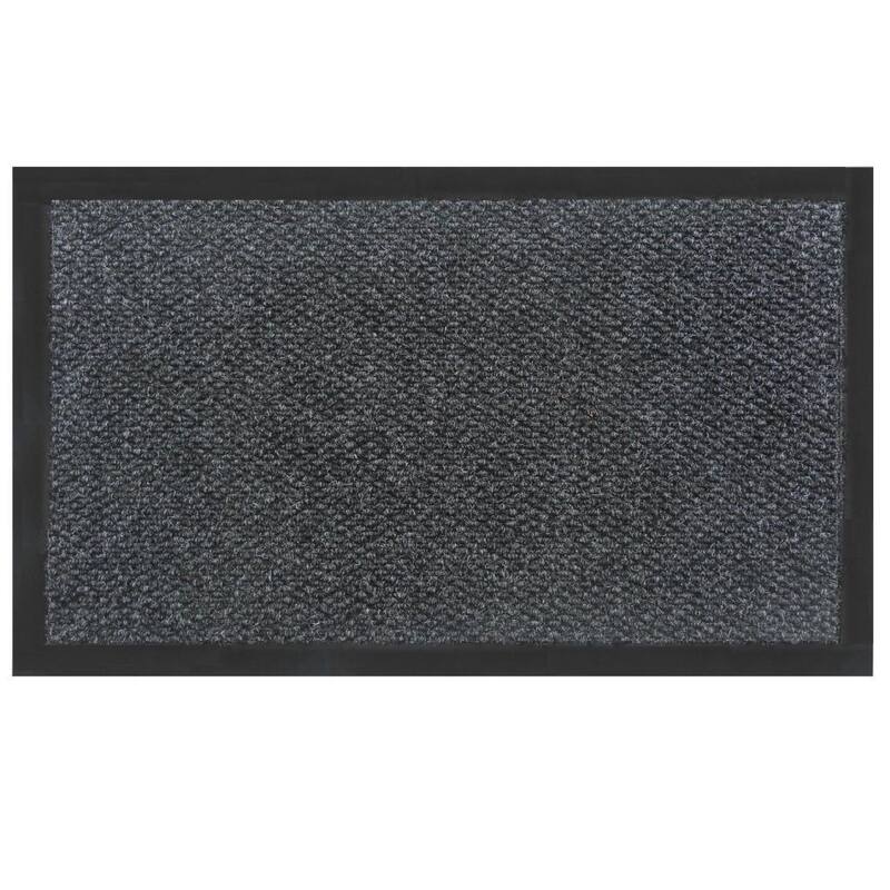 Teton Charcoal Grey Entry Mat - Overstock - 8323845