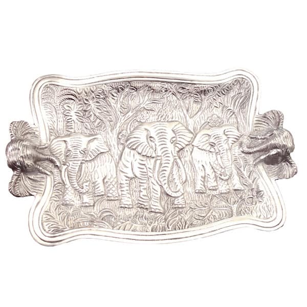 Elephant 19-inch Cast Aluminum Platter - Bed Bath & Beyond - 8334749