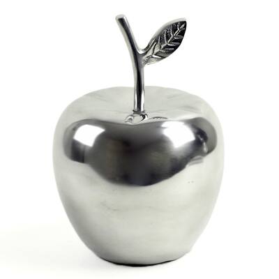 Aluminum Apple Decorative Accent Piece - Overstock - 8335306