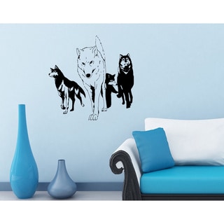 'Anime/ Manga Pack of Wolves' Vinyl Decal Wall Art Mural - Bed Bath ...