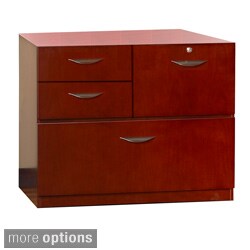 Mayline Mira Multi-purpose Storage Unit with Unstained Unfinished Wood ...