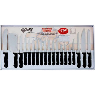Diamond Cut 19-piece Cutlery Set - Bed Bath & Beyond - 8344476