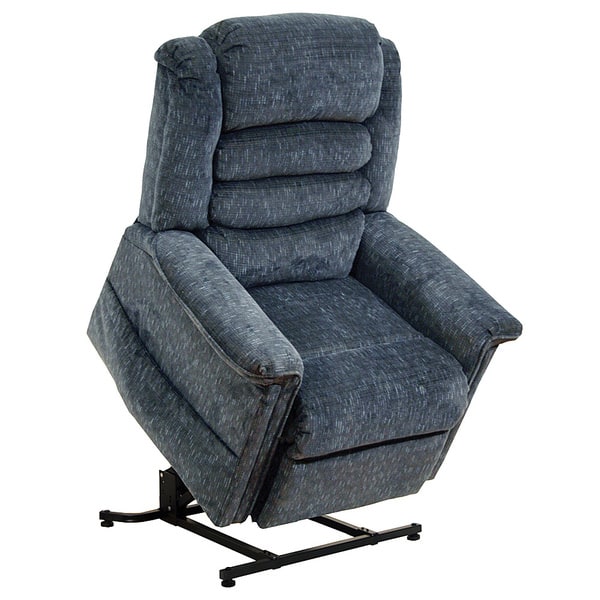 Catnapper Soother Galixy Blue Power Lift Full Lay Out Chaise with Heat ...