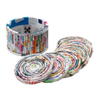 Handmade Laminated Recycled Magazine Paper Coasters (Vietnam) - Bed ...