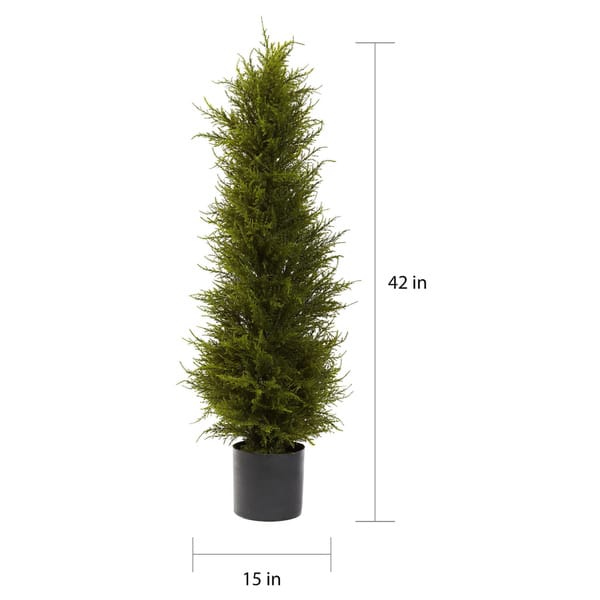 Nearly Natural 42-inch Cedar Tree Decorative Plant - Bed Bath & Beyond ...