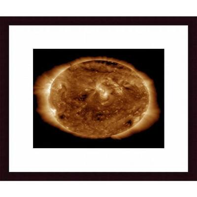 'A dark rift in the sun's atmosphere known as a coronal hole' Framed ...