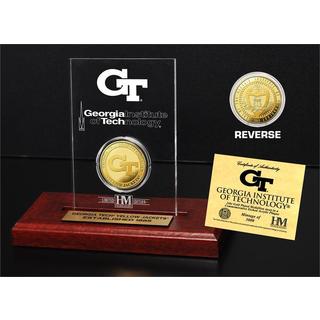 Georgia Tech Gold Coin Etched Acrylic - Bed Bath & Beyond - 8394420