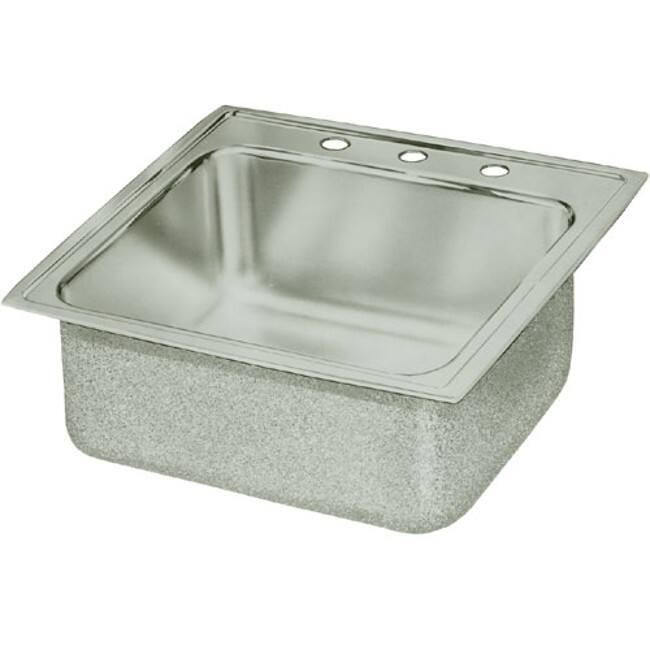 Elkay Gourmet (Lustertone) Stainless Steel Single Bowl Top Mount Sink - Bed Bath & Beyond - 8893199