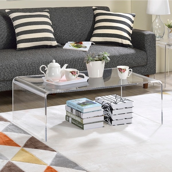 Plastic clear coffee table store