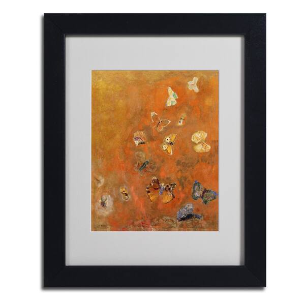 Odilon Redon 'Evocation of Butterflies' Framed Matted Art - Bed Bath ...