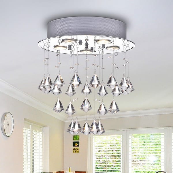 Cerda 5-light Crystal Chandelier - 6' x 12' x 17' - Bed Bath & Beyond ...