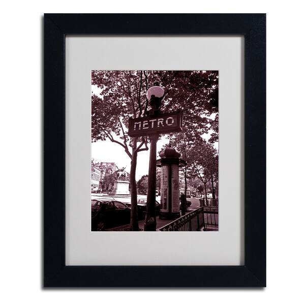 Kathy Yates 'Paris Metro and Kiosk 2' Framed Matted Art - Bed Bath ...