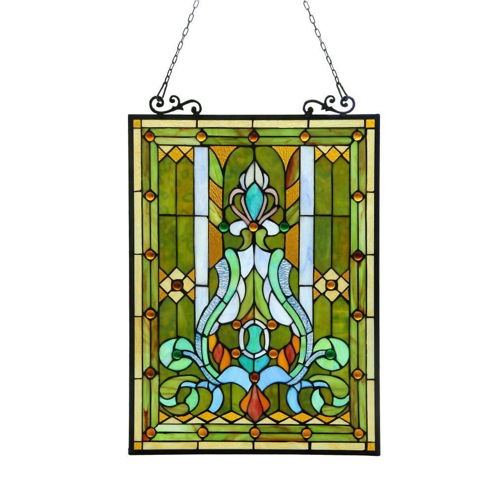Chloe Tiffany-style Victorian Design Window Panel - On Sale - Bed Bath ...