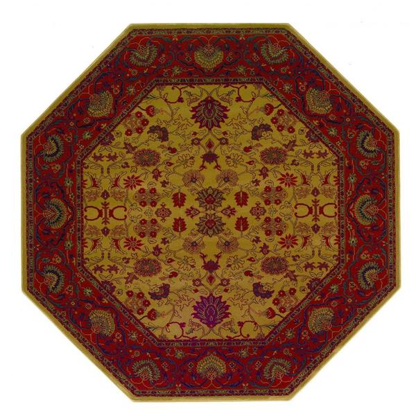 shop-everest-tabriz-harvest-gold-octagon-rug-3-11-x-3-11-on-sale