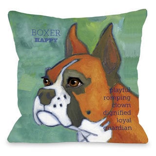 Boxer 1 Throw Pillow - Bed Bath & Beyond - 8441473