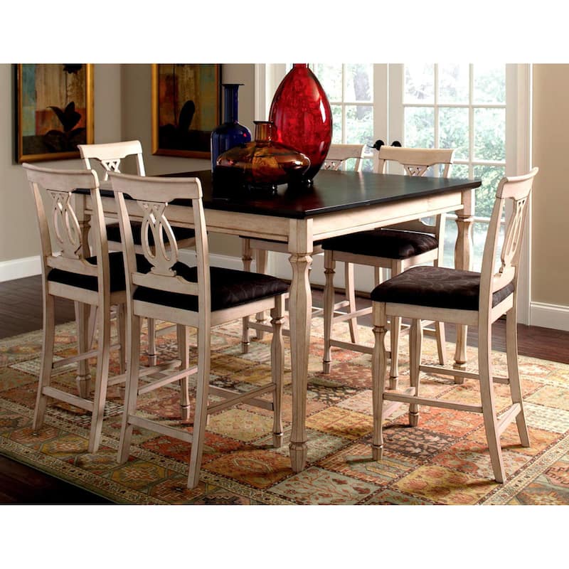 Begonia Two-tone 7-piece Counter Height Dining Set (Set of 7 ...