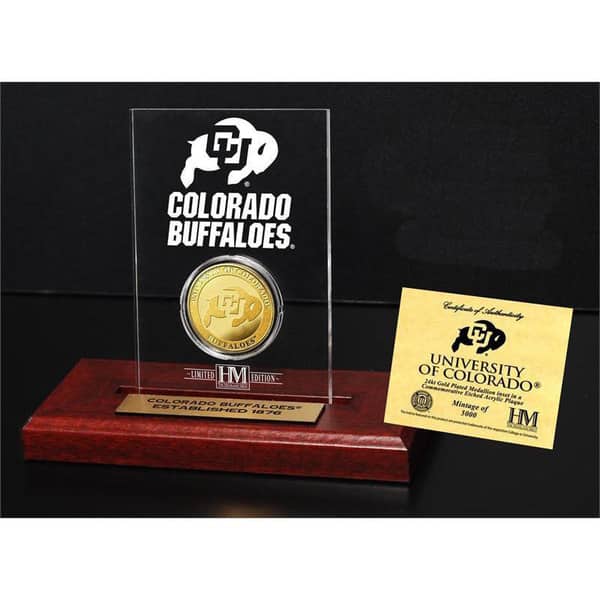 University of Colorado Gold Coin Etched Acrylic - Bed Bath & Beyond ...