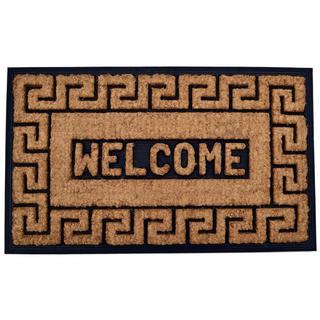 Outdoor Coconut Fiber Greek Key Mat (2'6 x 1'6) - Bed Bath & Beyond ...