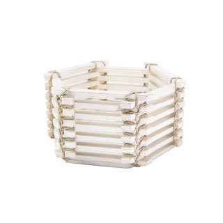 Rangoon White Carrier Bucket - Bed Bath & Beyond - 8474470