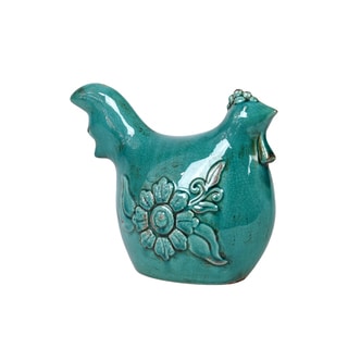 Antique Blue Ceramic Rooster - Bed Bath & Beyond - 8485517