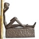 Man & Woman Reading Metal Bookend Set - Overstock - 8494638