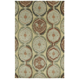 Swanky Multi Ikat Damask Wool Rug (4' x 6') - 4' x 6' - Bed Bath ...