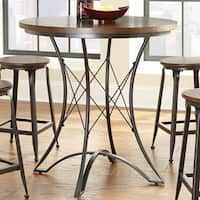 Middlebrook 36-inch Round Solid Wood Counter-Height Dining Table - Bed ...