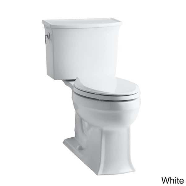 Kohler K-3551 Archer Comfort Height 2-piece Elongated 1.28 GPF Toilet ...