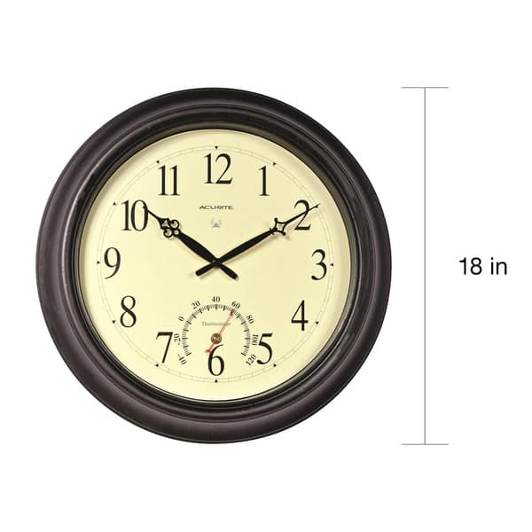 Acu-rite 18-inch Outdoor Atomic Wall Clock - 18" - Bed Bath & Beyond ...