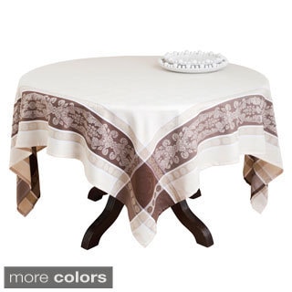 Polyester Jacquard 72-inch Square Tablecloth - Bed Bath & Beyond - 8547514