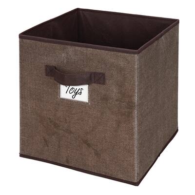 Kennedy Home Collection Espresso Storage Cube - Overstock - 8553637