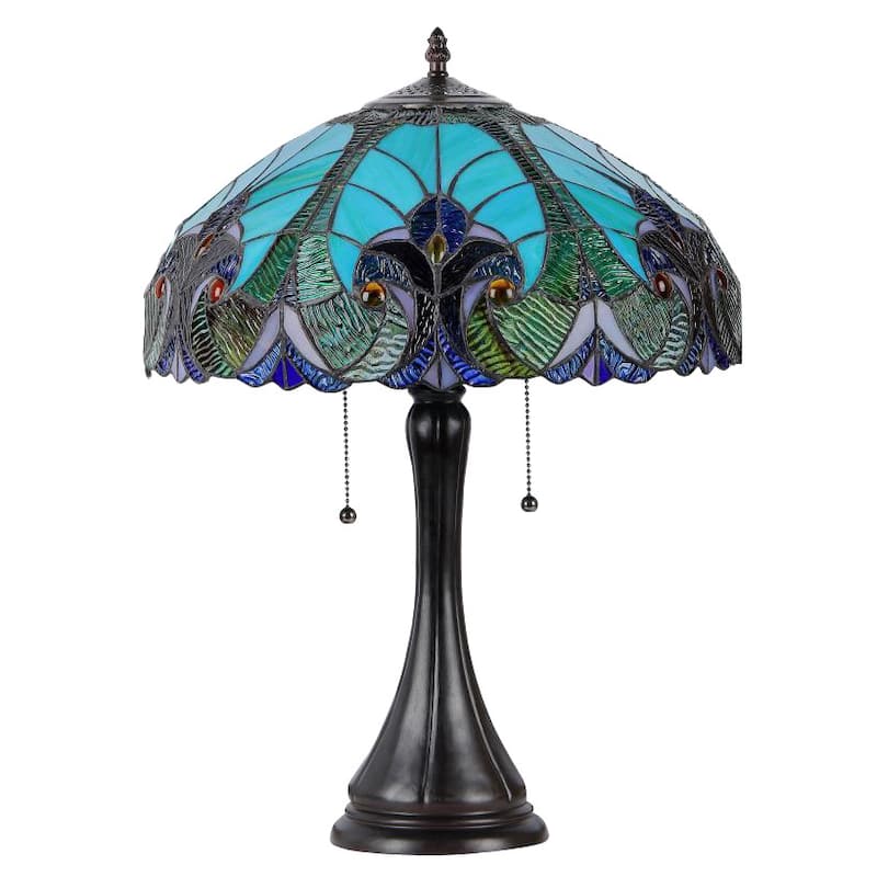 Chloe Tiffany Style Victorian 2-light Table Lamp - On Sale - Bed Bath ...