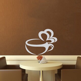 Steaming Butterfly Cup of Coffee Vinyl Wall Decal - Bed Bath & Beyond ...