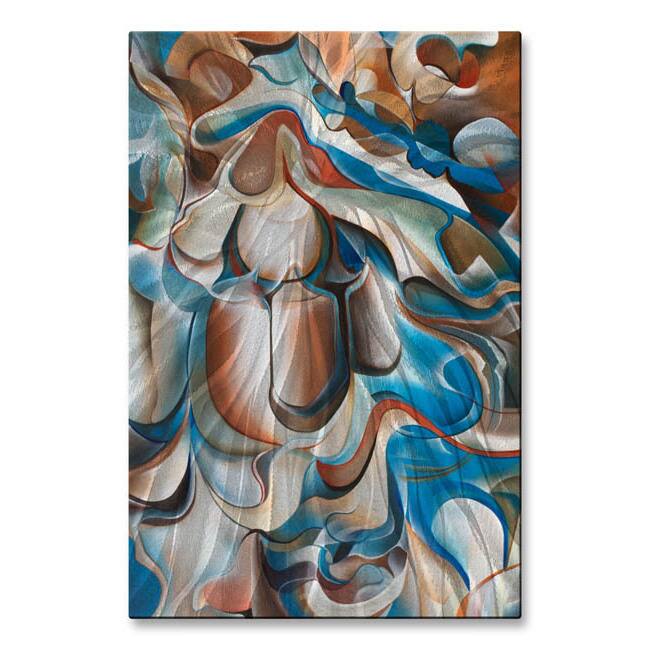 Brian Wall 'The Beatle' Abstract Metal Wall Art - Overstock - 8569445