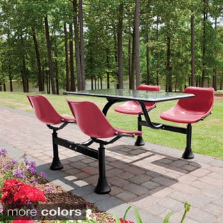 OFM Stainless Steel 4-chair Cluster Table - Bed Bath & Beyond - 8569458