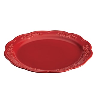 Paula Deen Signature Dinnerware Spiceberry Red 14-Inch Round Platter ...