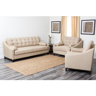 Abbyson Living Alexandria 3-piece Fabric Sofa Set - Bed Bath & Beyond ...