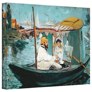 Art Wall Edouard Manet 'Monet in his floating studio' Gallery-wrapped ...
