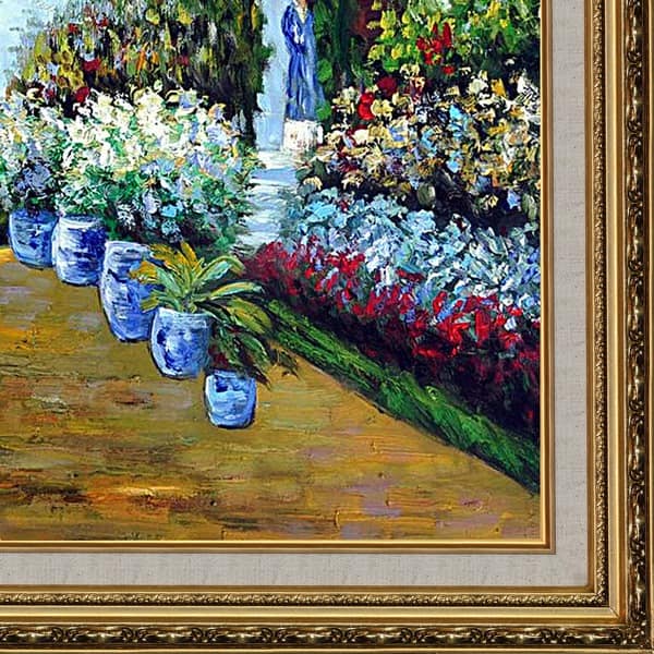 Claude Monet 'La Casa Della Artista' Hand Painted Framed Canvas Art ...