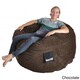Slacker Sack 5-foot Round Corduroy Bean Bag Chair - Bed Bath & Beyond ...