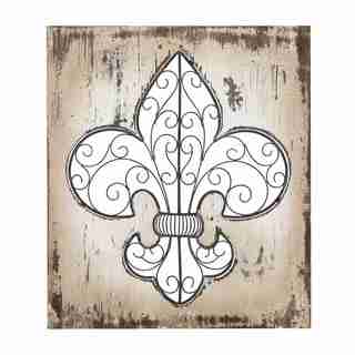 Rustic Fleur de Lis Wall Decor - Bed Bath & Beyond - 8631358