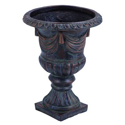 Classically Rustic Ceramic Urn - Overstock - 8631511