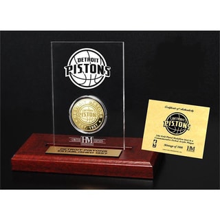 Detroit Pistons 24k Gold Coin Etched Acrylic - Bed Bath & Beyond - 8636902