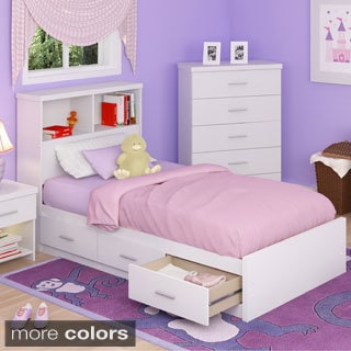 Sonax 2-piece Single Storage Bed Set with Bookcase Headboard - Bed Bath ...