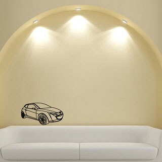 Sporty Hatchback Wall Art Vinyl Decal Sticker - Bed Bath & Beyond - 8651646