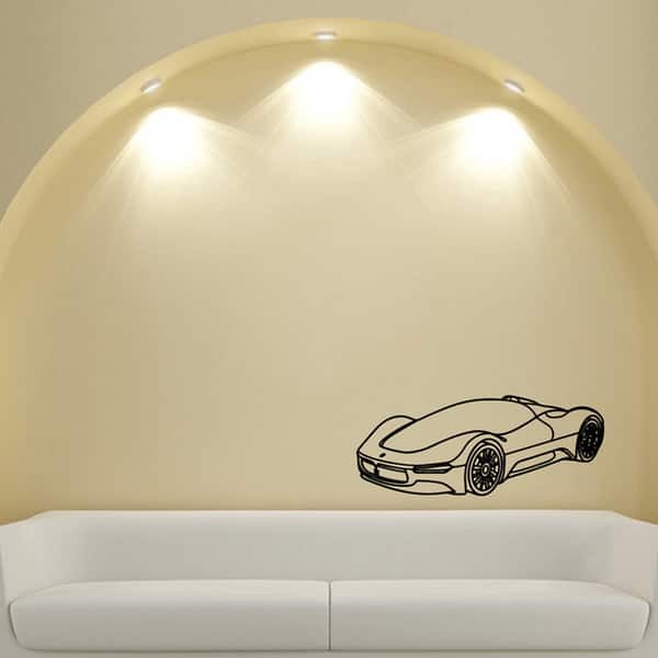 Futuristic BMW Concept Car Wall Art Vinyl Decal Sticker - Bed Bath ...