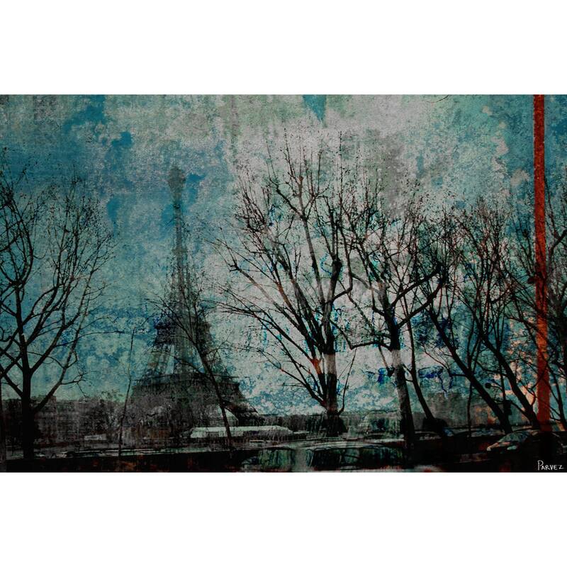 Parvez Taj 'La Tour Eiffel' Canvas Art Print - Overstock - 8654631