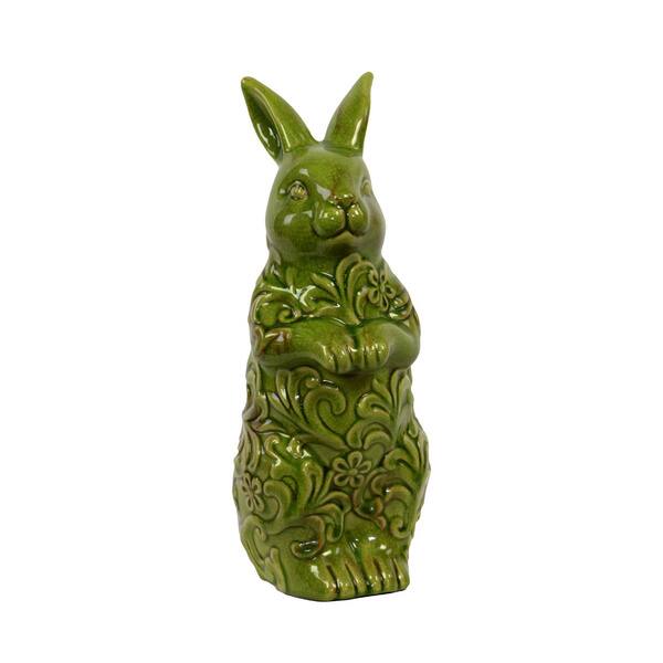 Green Ceramic Rabbit - Bed Bath & Beyond - 8664132