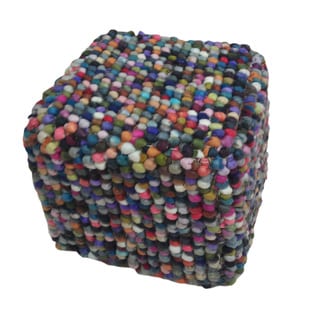 Modern Multi Cube Shape Wool (16"x18"x18") Pouf - Bed Bath & Beyond ...
